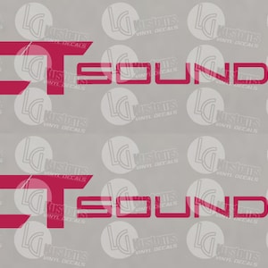 CT Sounds Car Audio Logo (2) Vinyl Decals - Free Upgraded Shipping and ...