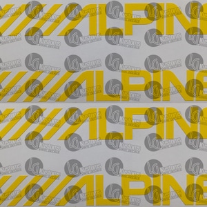 Alpine Car Audio Logo (4) Vinyl Decals - Free Upgraded Shipping and ...