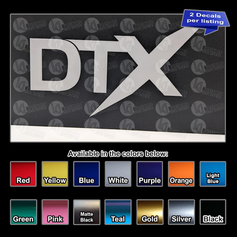 DTX Audio Car Audio Logo Vinyl Decals - 2 Pack - REAL USPS Tracking ...