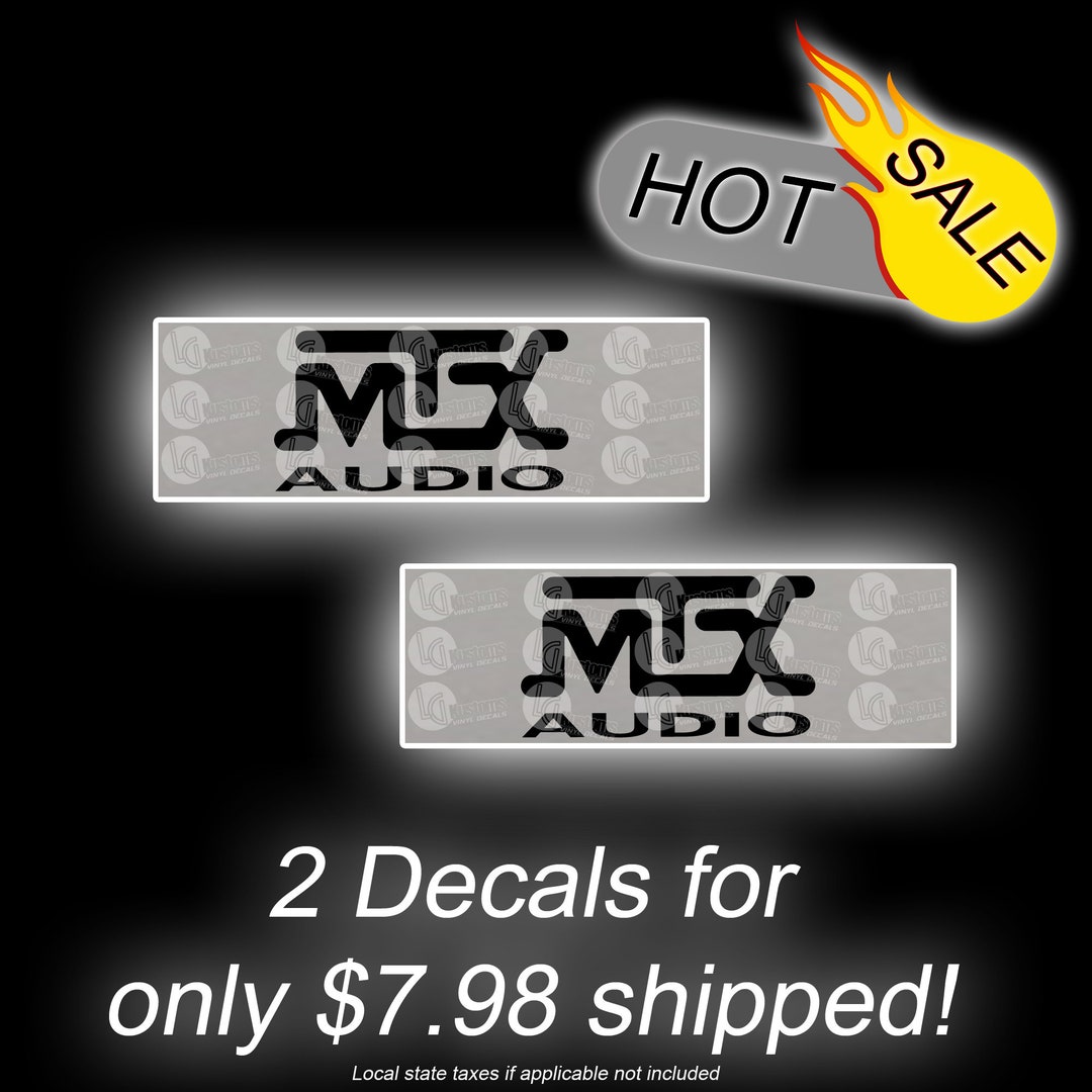MTX Audio Car Audio Logo 2 Vinyl Decals for Window/case and Many Other ...