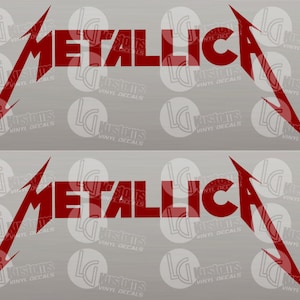 Metallica Logo (2) Vinyl Decals - Free Upgraded Shipping and REAL USPS ...