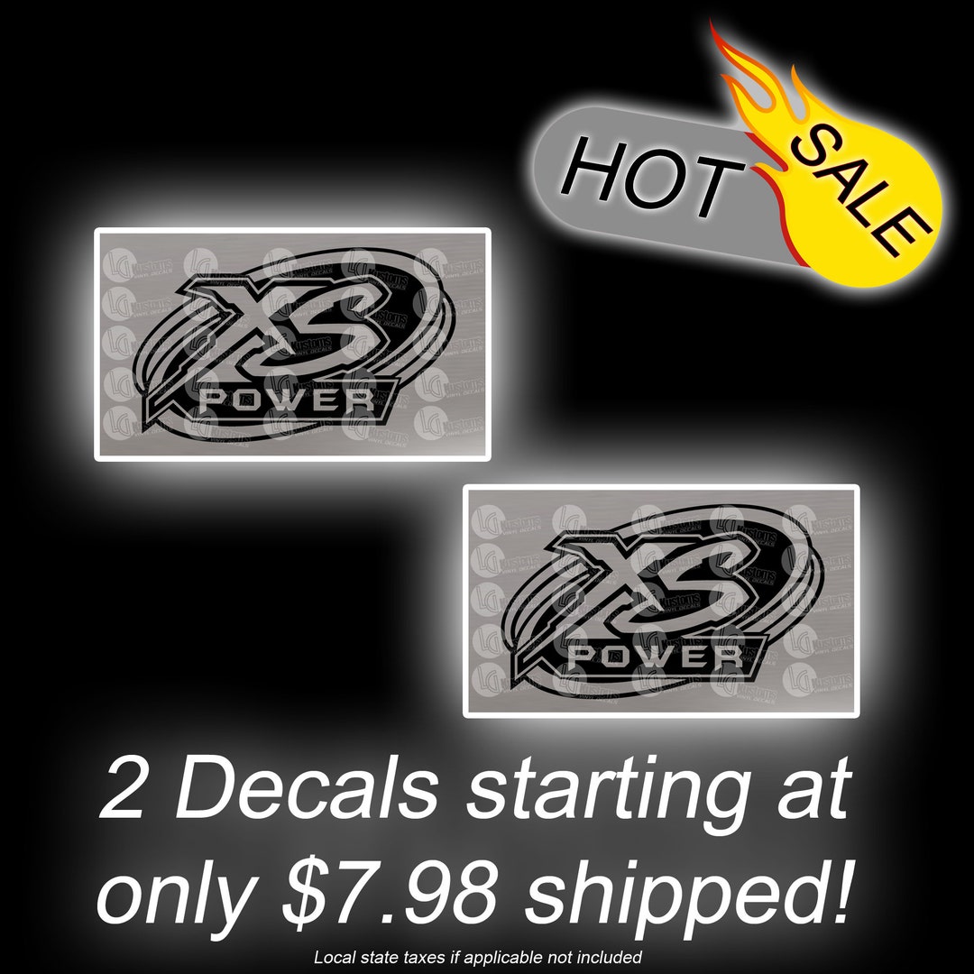 XS Power Car Audio Batteries Lithium (2) Vinyl Decals - Free Upgraded ...