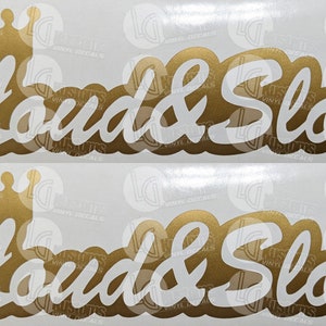 Loud & Slow JDM Honda Drift Lowered Vinyl Decals - 2 Pack - REAL USPS ...