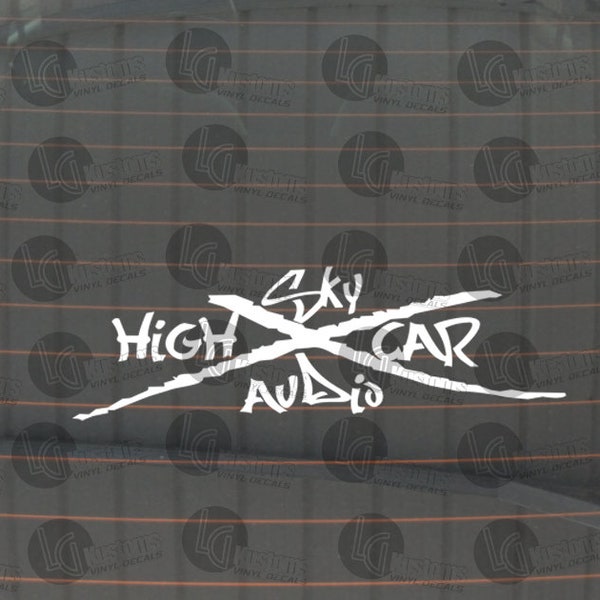 Sky High Audio Sticker - Etsy