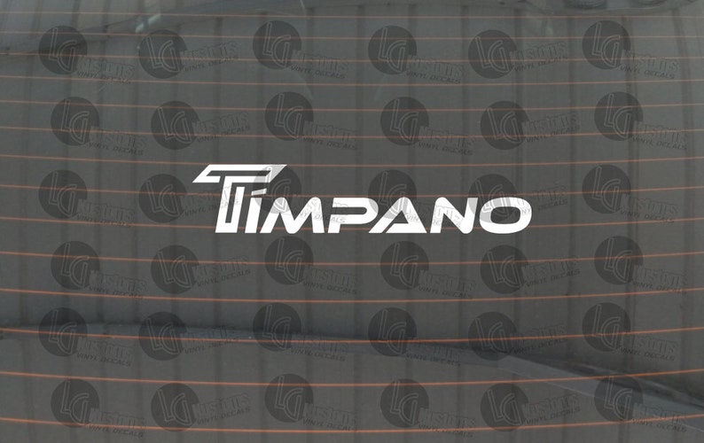 Timpano Audio Car Audio Logo Vinyl Decal for Window/case and - Etsy