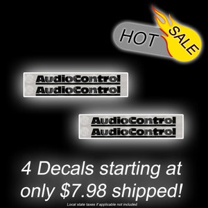 Audiocontrol Car Audio Logo (4) Vinyl Decals - Free Upgraded Shipping ...