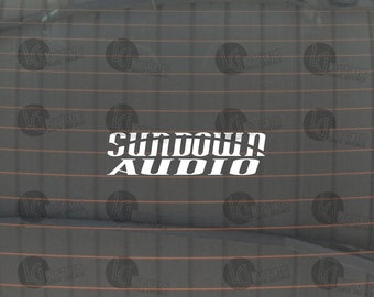 Sundown Audio Decal - Etsy
