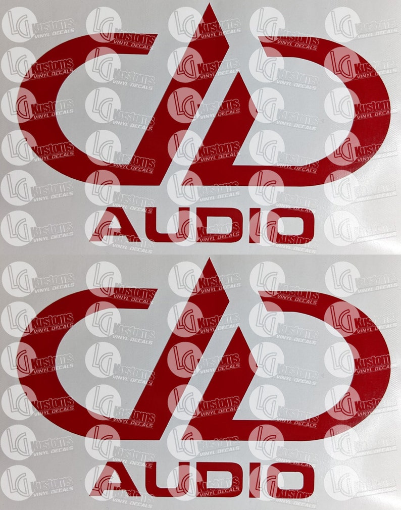 DD Audio Car Audio Logo Vinyl Decals - 2 Pack - REAL USPS Tracking ...
