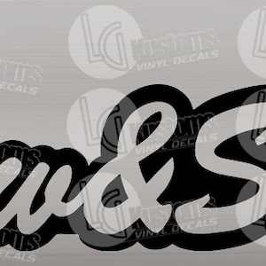 Low & Slow Lowrider Lowered Logo Vinyl Decal for Window/case and Many ...