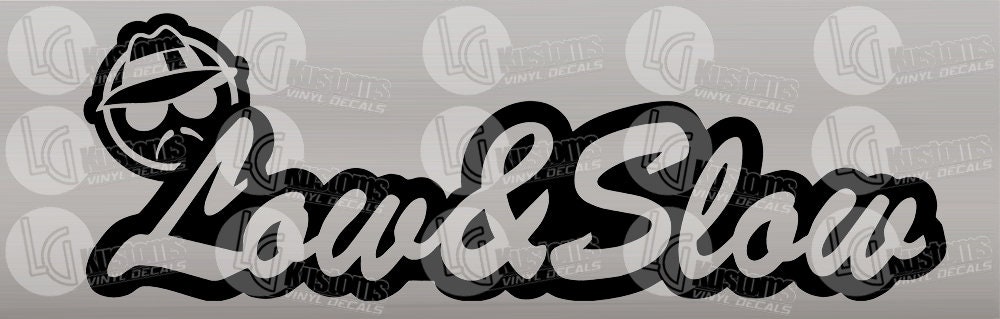 Low & Slow Lowrider Lowered Logo Vinyl Decal for Window/case - Etsy