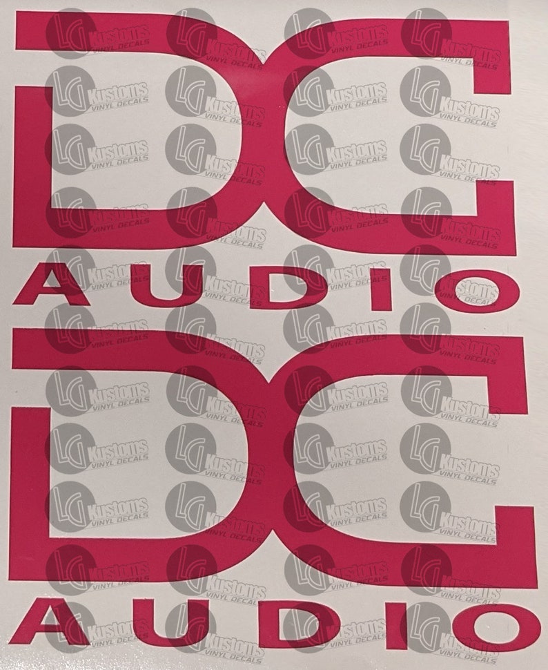 DC Audio Car Audio Logo Vinyl Decals - 2 Pack - REAL USPS Tracking ...