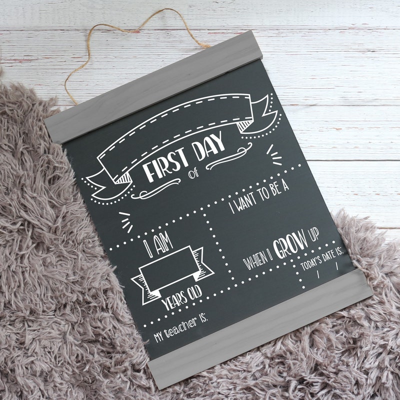 First Day Chalkboard - Etsy
