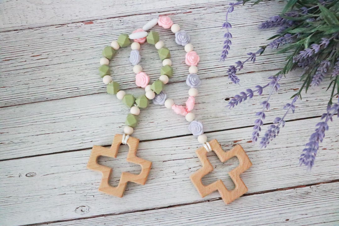 Silicone Baby Rosary – Catholic Sensory Toy, Baptism Gift - Etsy