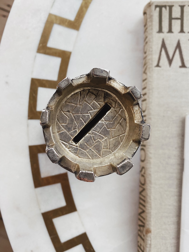 Rare Vintage Silver Castle Turret Money Box Piggy Bank | Princess ...