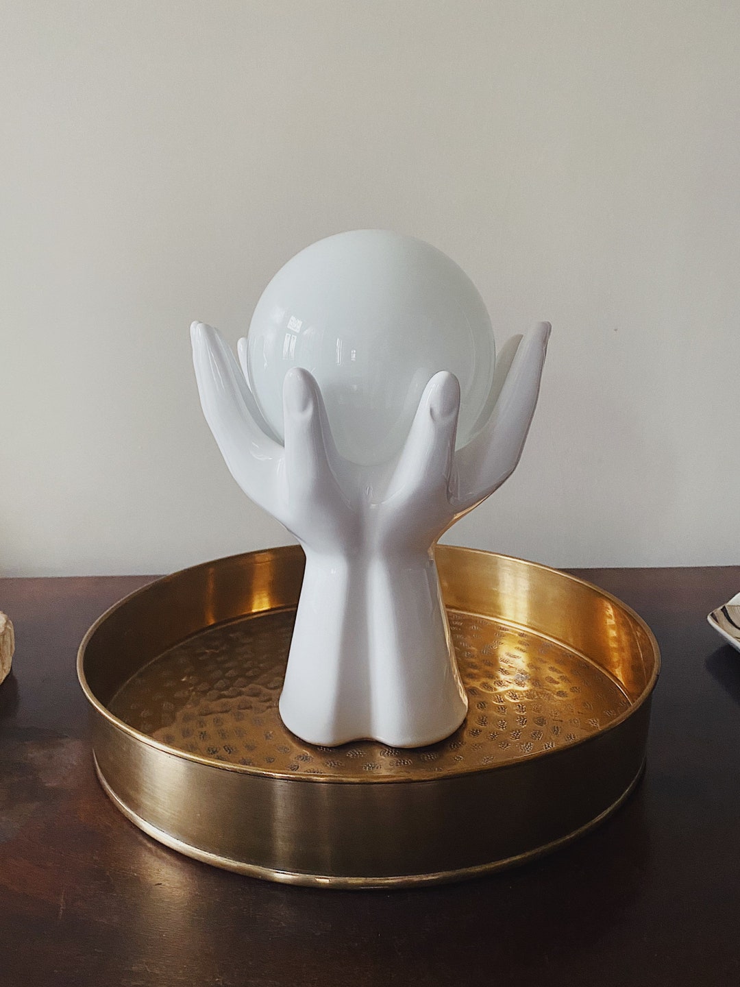 Rare Vintage Hand Shaped Lamp (set of 2 Available) | Vintage Palm Lamp ...