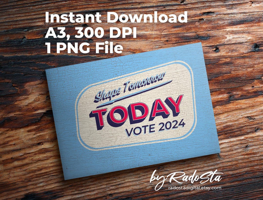 Empowering 2024 Vote Poster Instant Download Election Motivation Decor ...