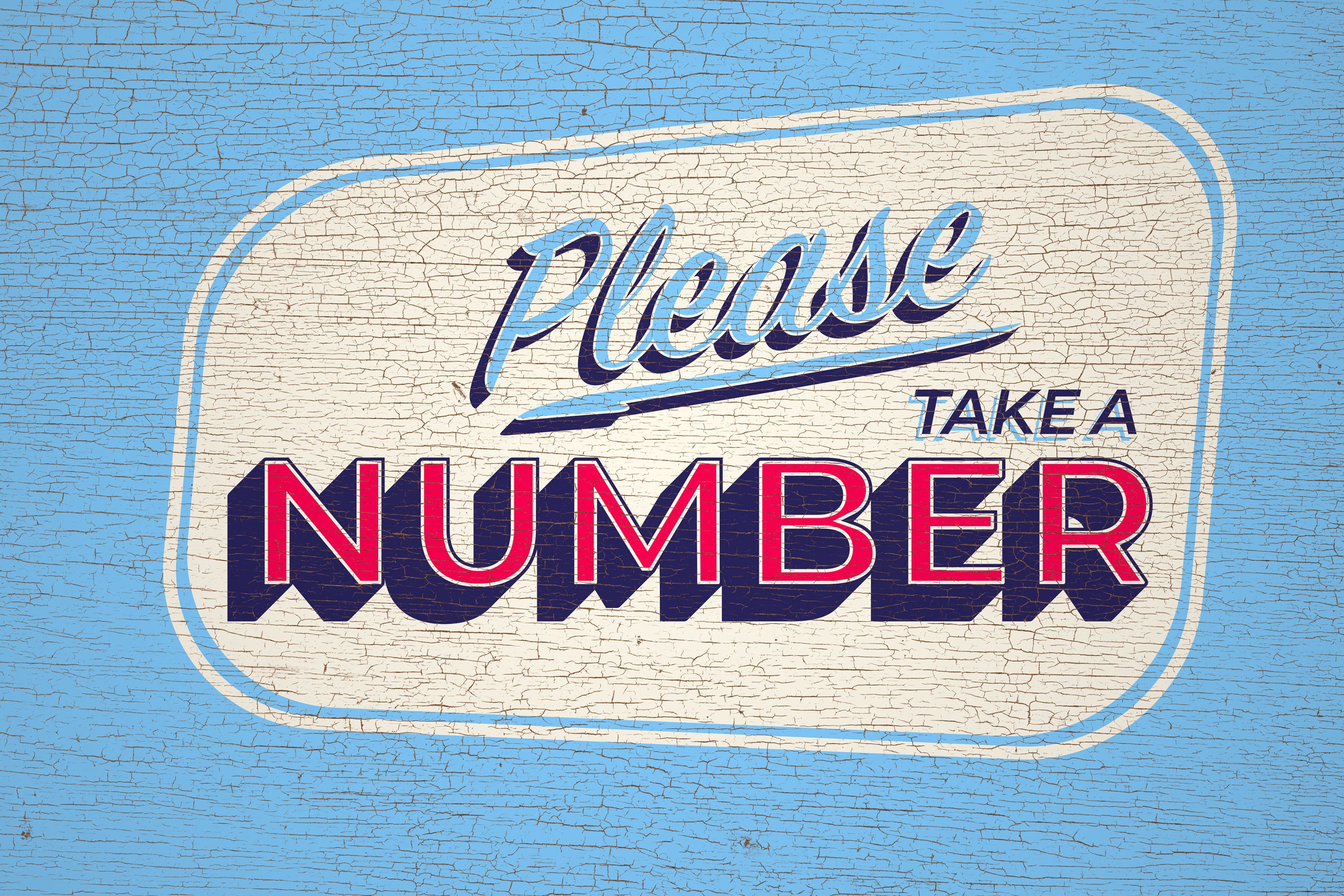 Business Signage 'please Take A Number' Printable JPG Download - Etsy