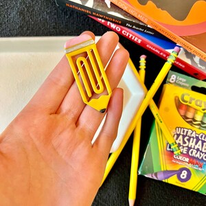 Pencil Clay Bookmark, Pencil Bookmark, Teacher Bookmark, Teacher ...