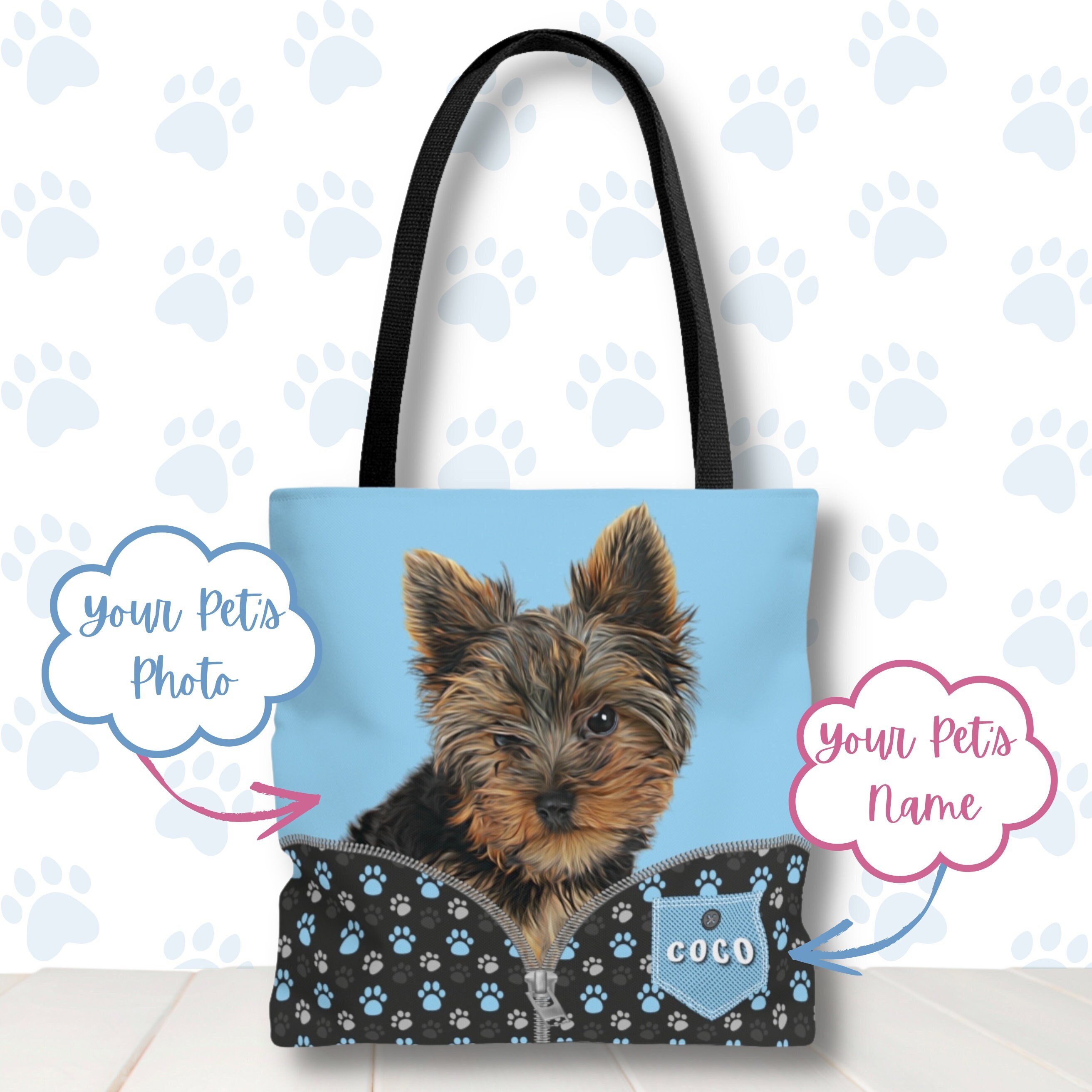 Custom Dog Mom Gift Personalized Pet Bag Custom Pet Bag - Etsy