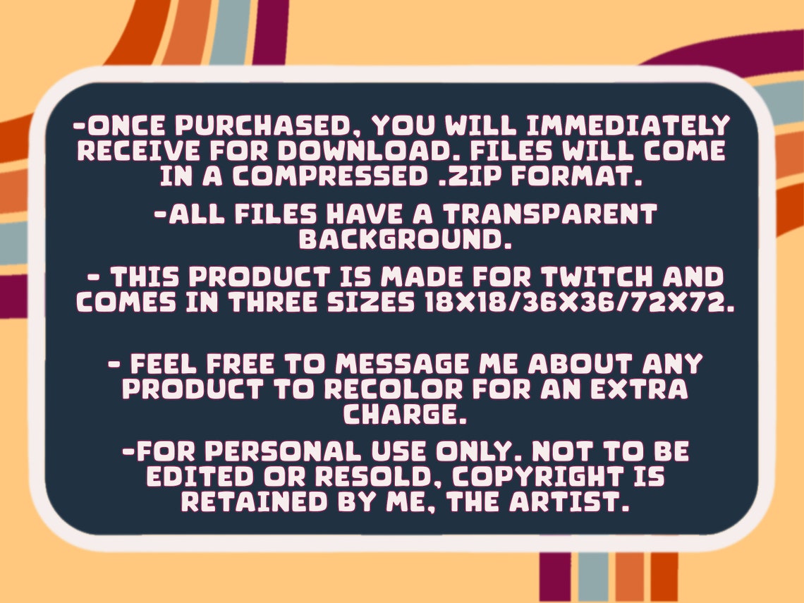 Nostalgia Mood Ring Badges | Twitch Badges | Twelve Pack | Digital File ...