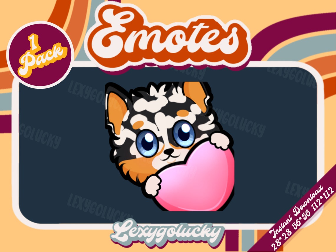 Dog Emote | Twitch Emote | One Pack | Digital File | Instant Download ...