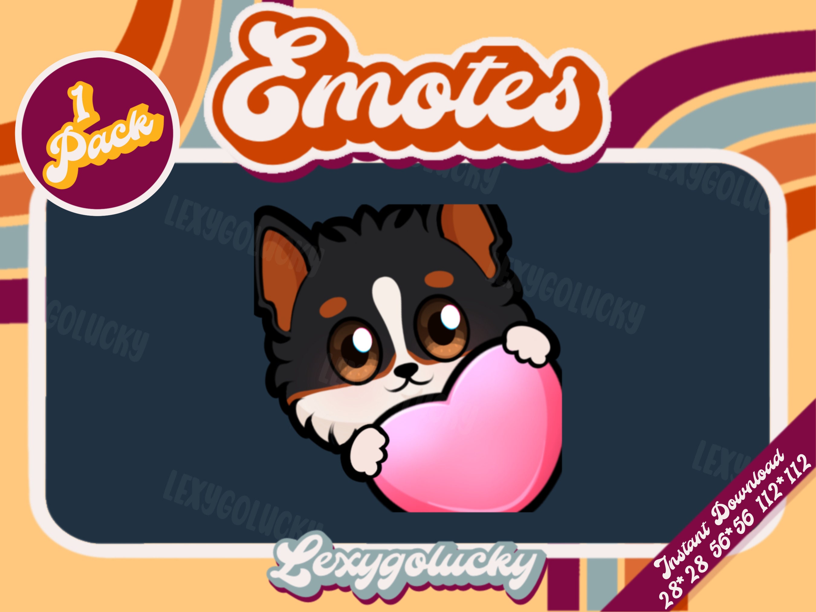 Dog Emote | Twitch Emote | One Pack | Digital File | Instant Download ...