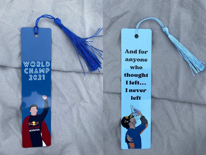 Formula 1 Bookmarks F1 Bookmark Formula 1 Driver Bookmark - Etsy UK