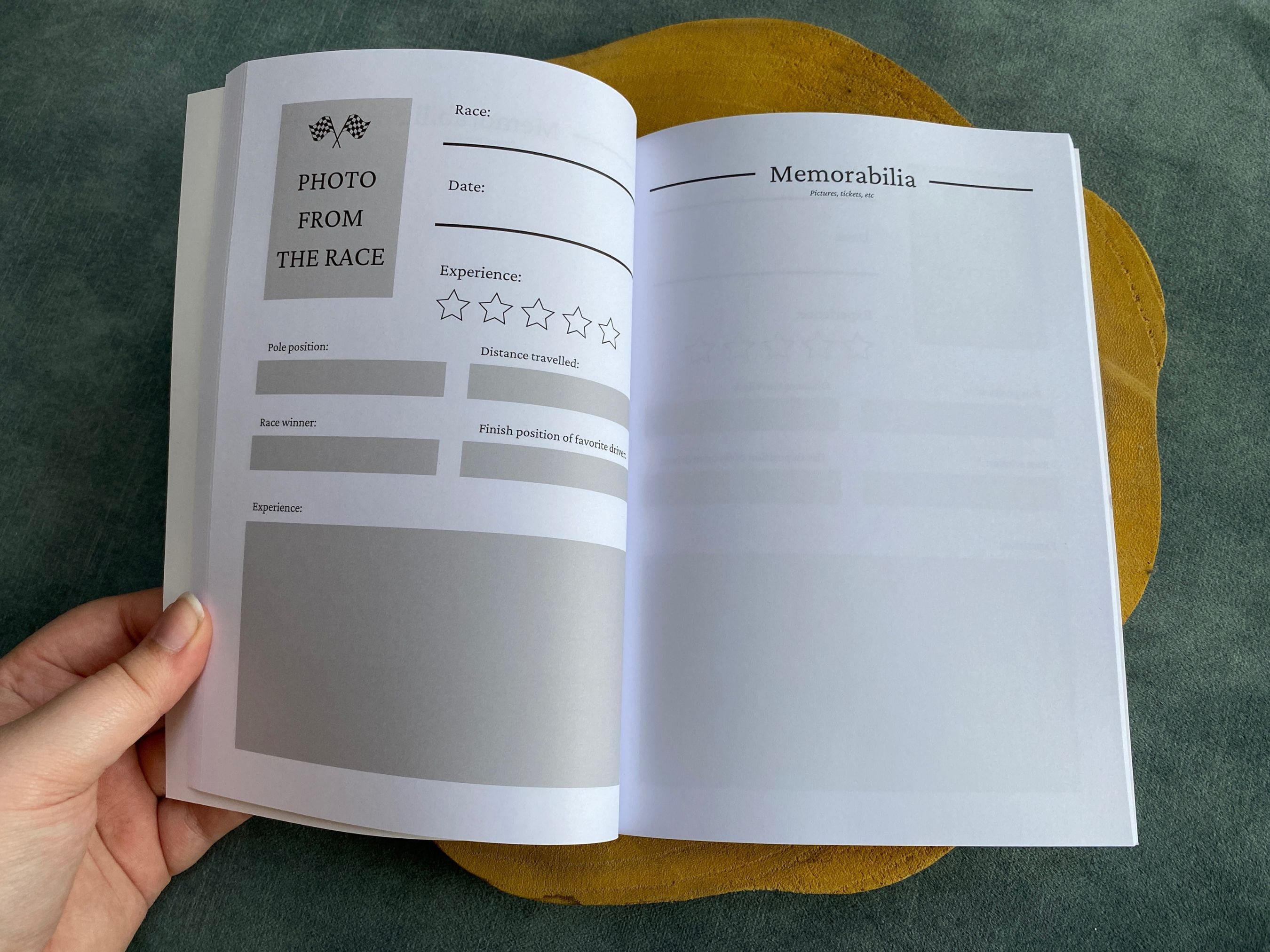 Memory Race Journal Formula 1 Memory Racing Journal F1 - Etsy