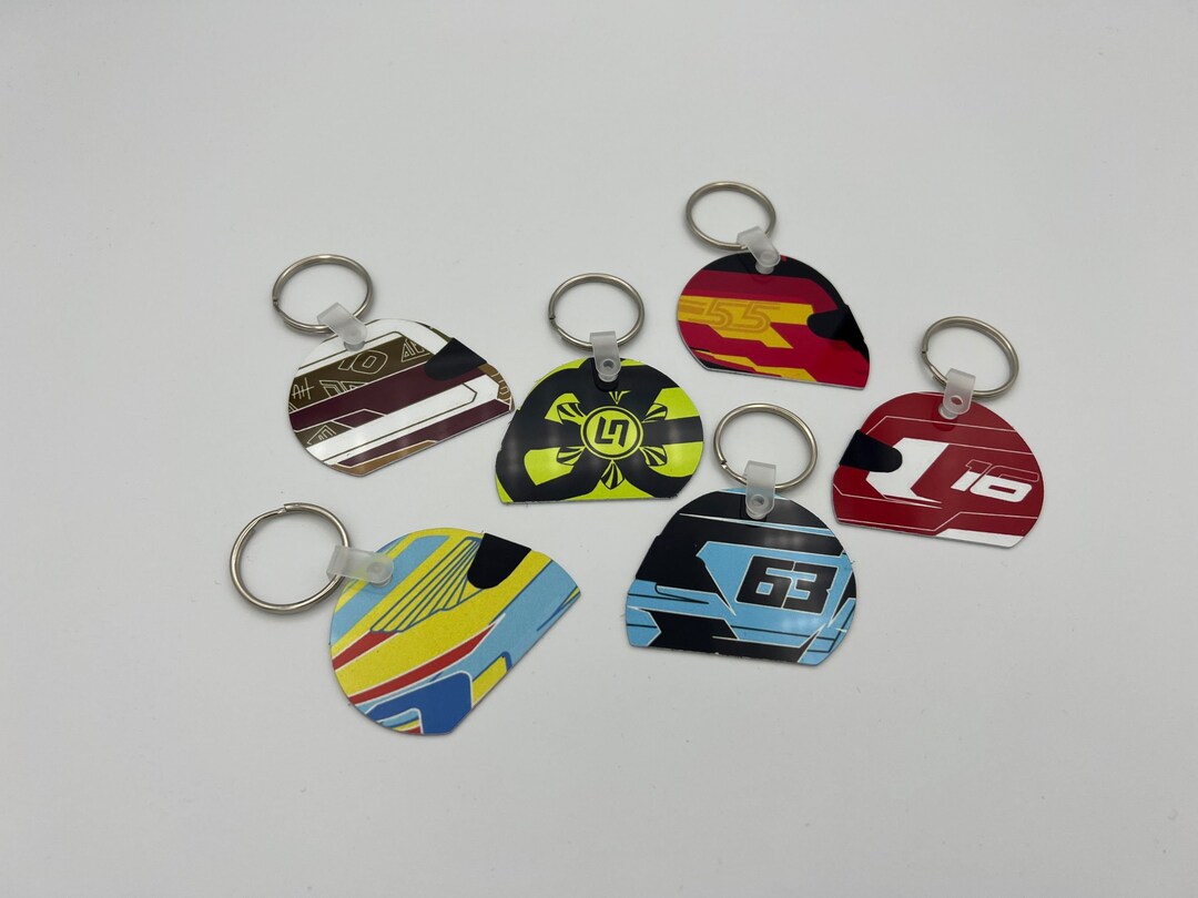 Formula 1 Helmet Keychain F1 Keychain Driver Helmet Racing Helmet F1 ...