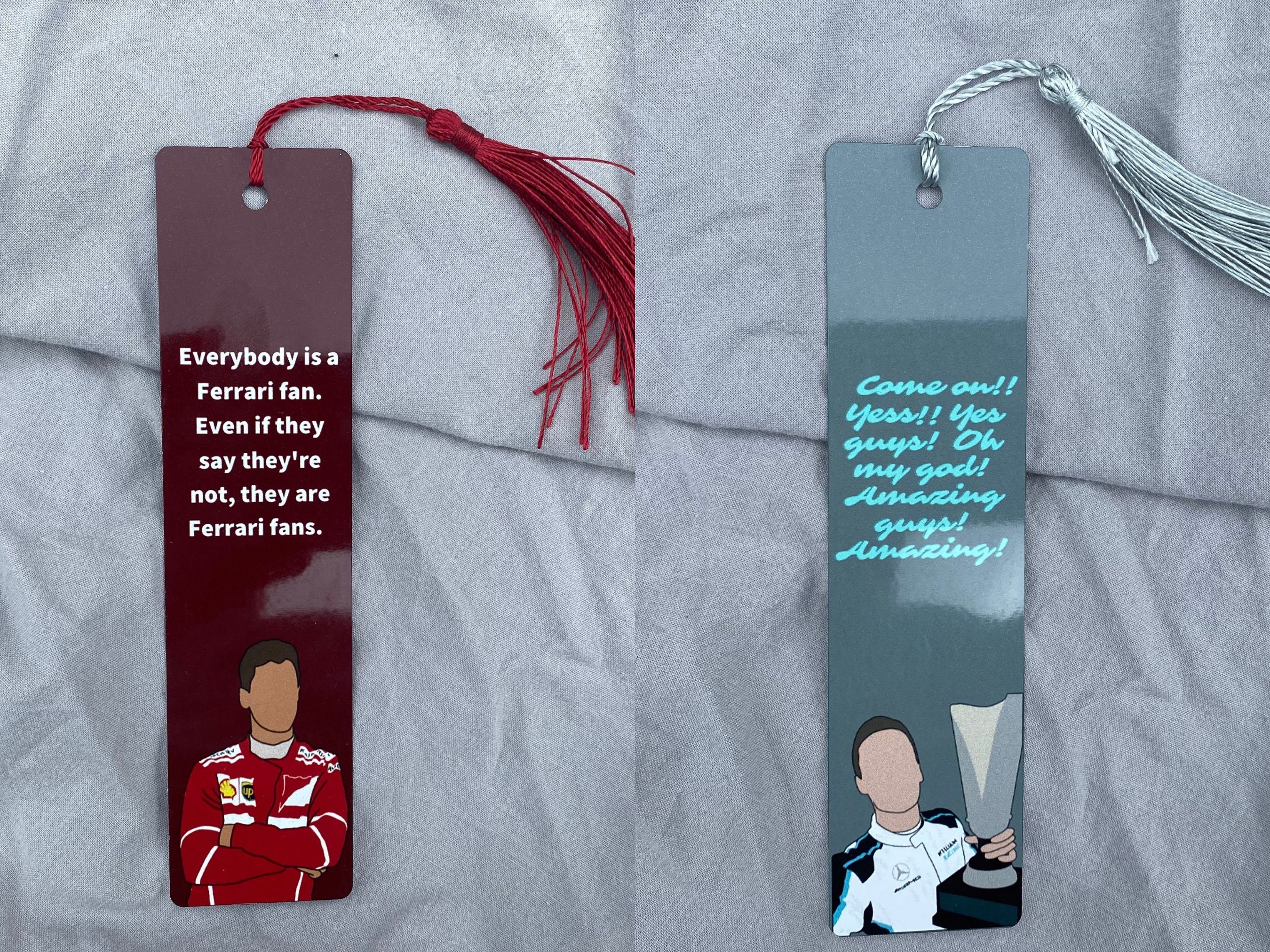 Formula 1 Bookmarks F1 Bookmark Formula 1 Driver Bookmark - Etsy UK