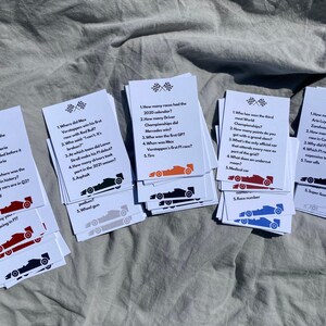 Formula 1 Trivia Game F1 Card Game Formula 1 Game F1 Gift Game ...