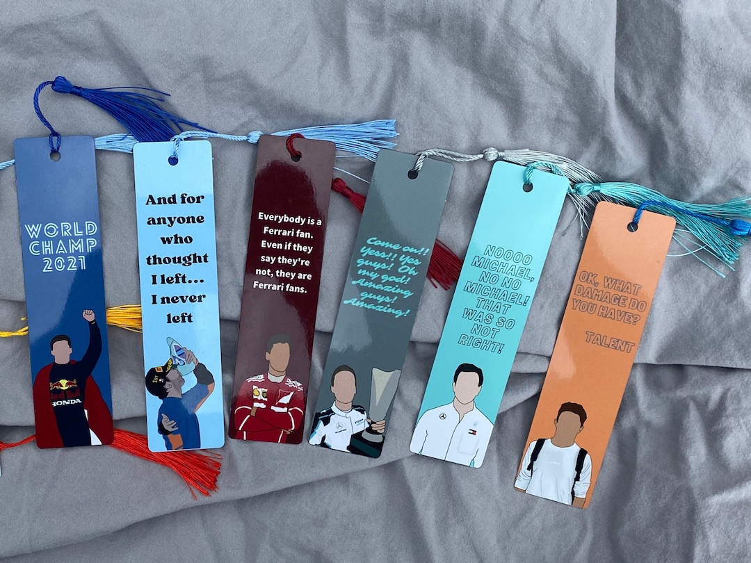 Formula 1 Bookmarks F1 Bookmark Formula 1 Driver Bookmark Racing Driver ...