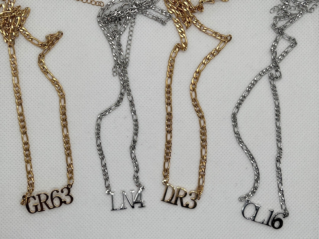 Formula 1 Necklace Driver Abbreviation F1 Necklace Race Driver Necklace ...