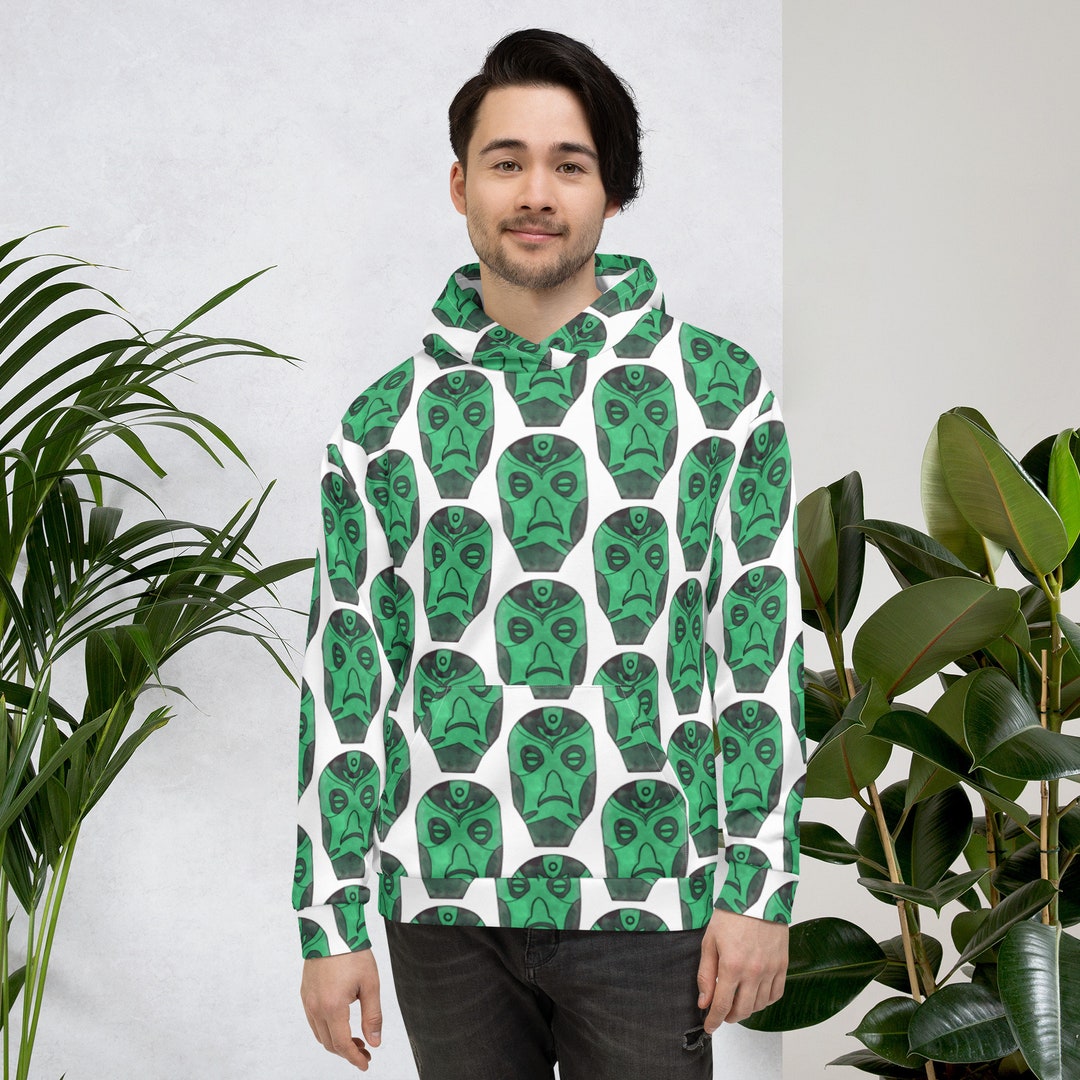 Green Dragon Mask Sweater, Game Priest Inspired Hoodie, Video Game ...