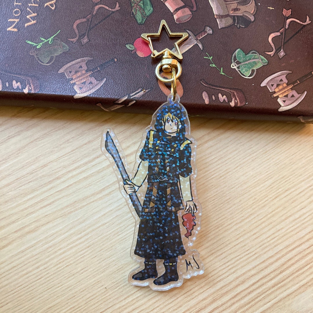 Skyrim-chibi-keychain High Elf Armor Holographic Acrylic Key - Etsy