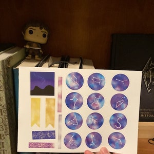 LAST CHANCE Constellations Planner Sticker Sheets, 5x7 Matte Vinyl Stickers, Celestial Sticker ...