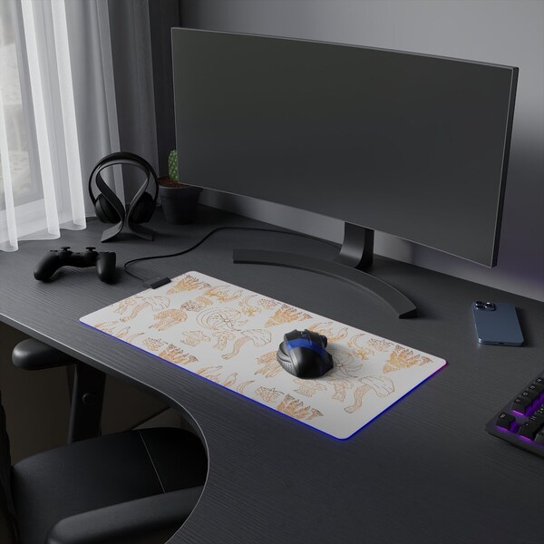 Led Gaming Deskmat - Etsy