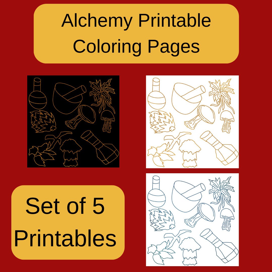 Alchemy Pattern Digital Download, Fabric Pattern, Gold Gradient, Blue ...