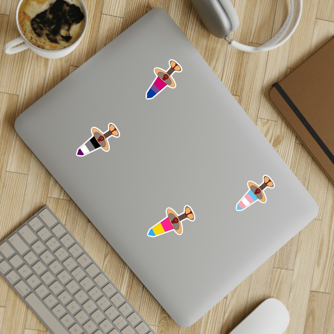 Pride Flag Sword Sticker Sheet Bundle, 5 Sticker Sheet Gift Set ...