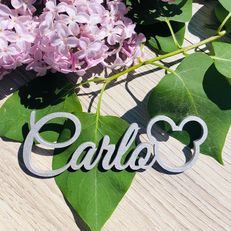 Mickey Name Tag - Etsy