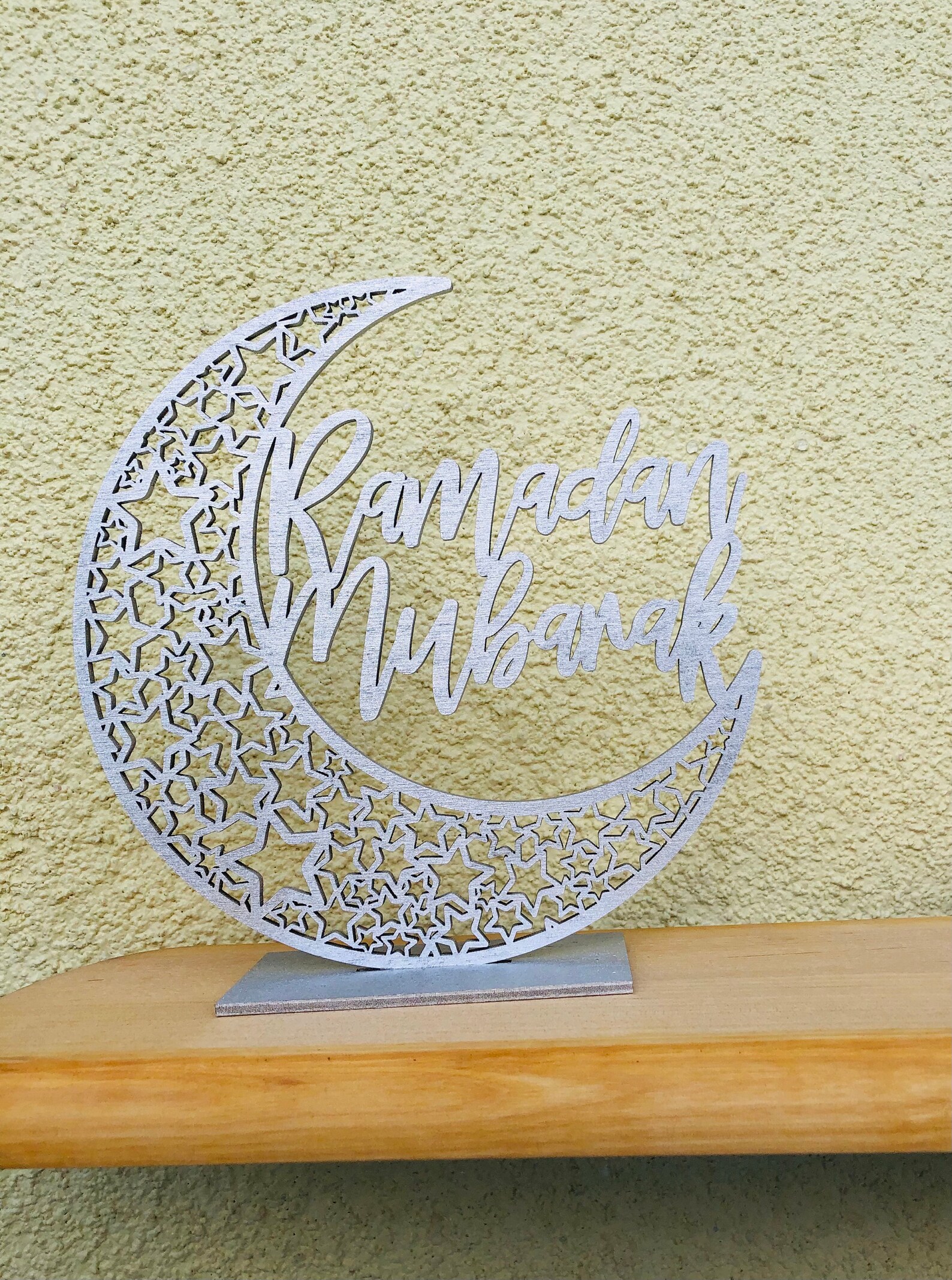 Ramadan Mubarak Sign, Sign, Ramadan Wall Sign, Eid Mubarak, Islamic ...