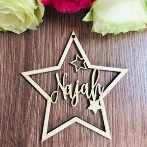Place Cards Inside Star, Wedding Place Cards, Custom Laser-cut Names ...