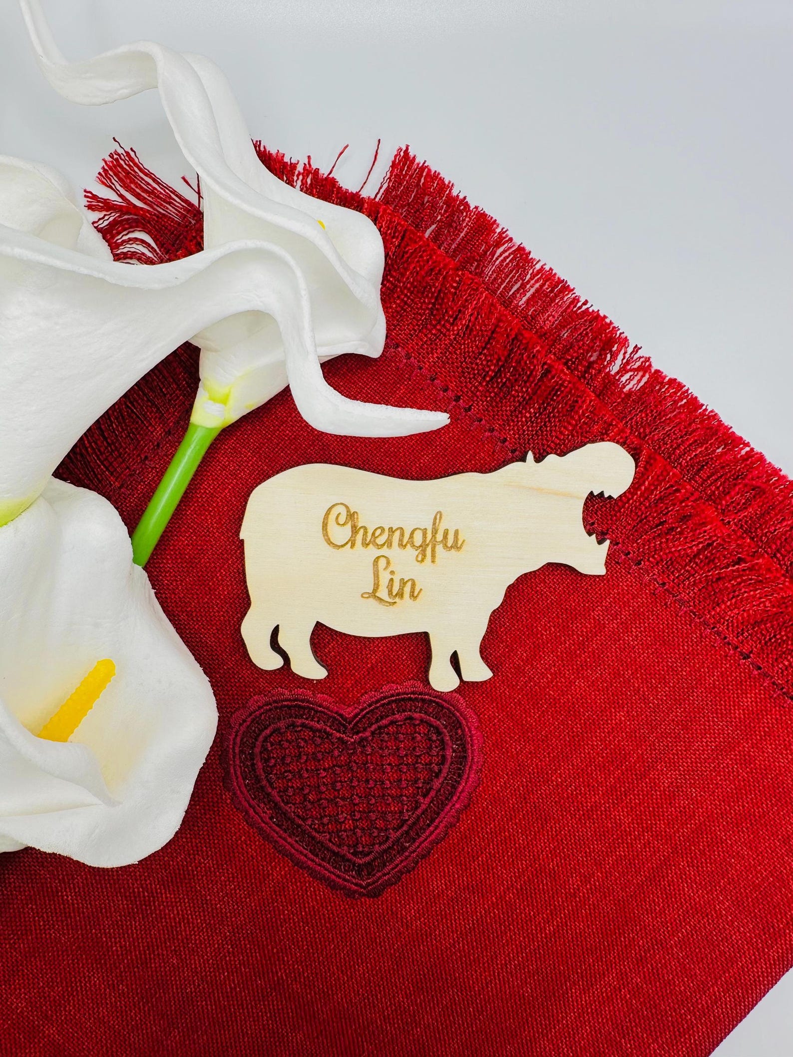 Hippopotamus Place Cards, Engraved Animal Place Cards, Pet, Celebration ...