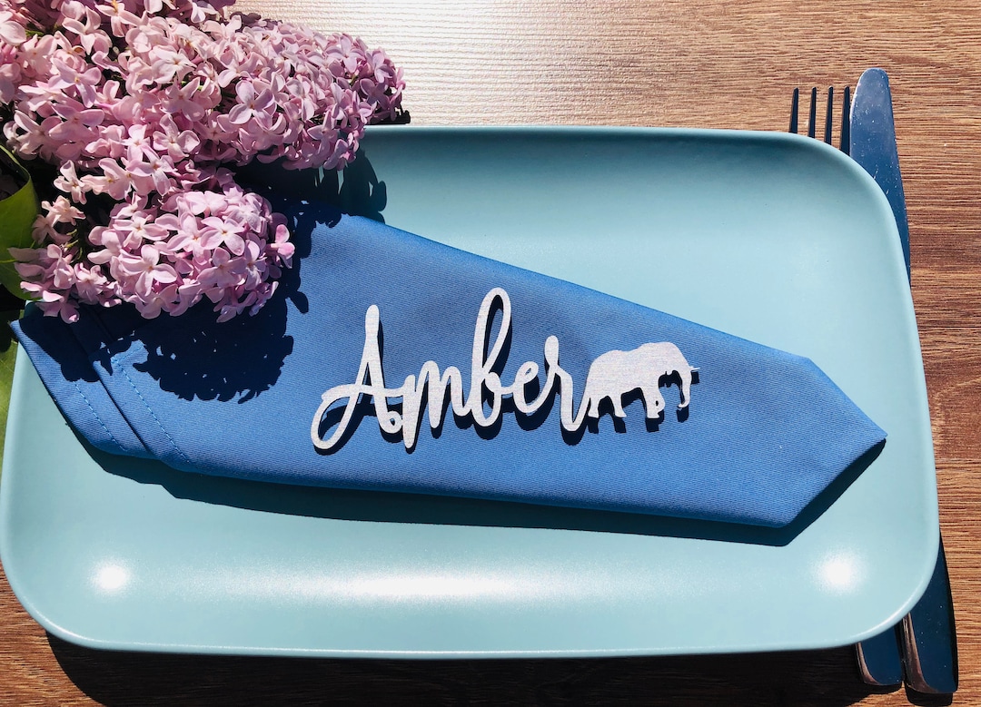 Place Cards With Elephant,name Signs,engrave,wooden,animals,gift,signs ...