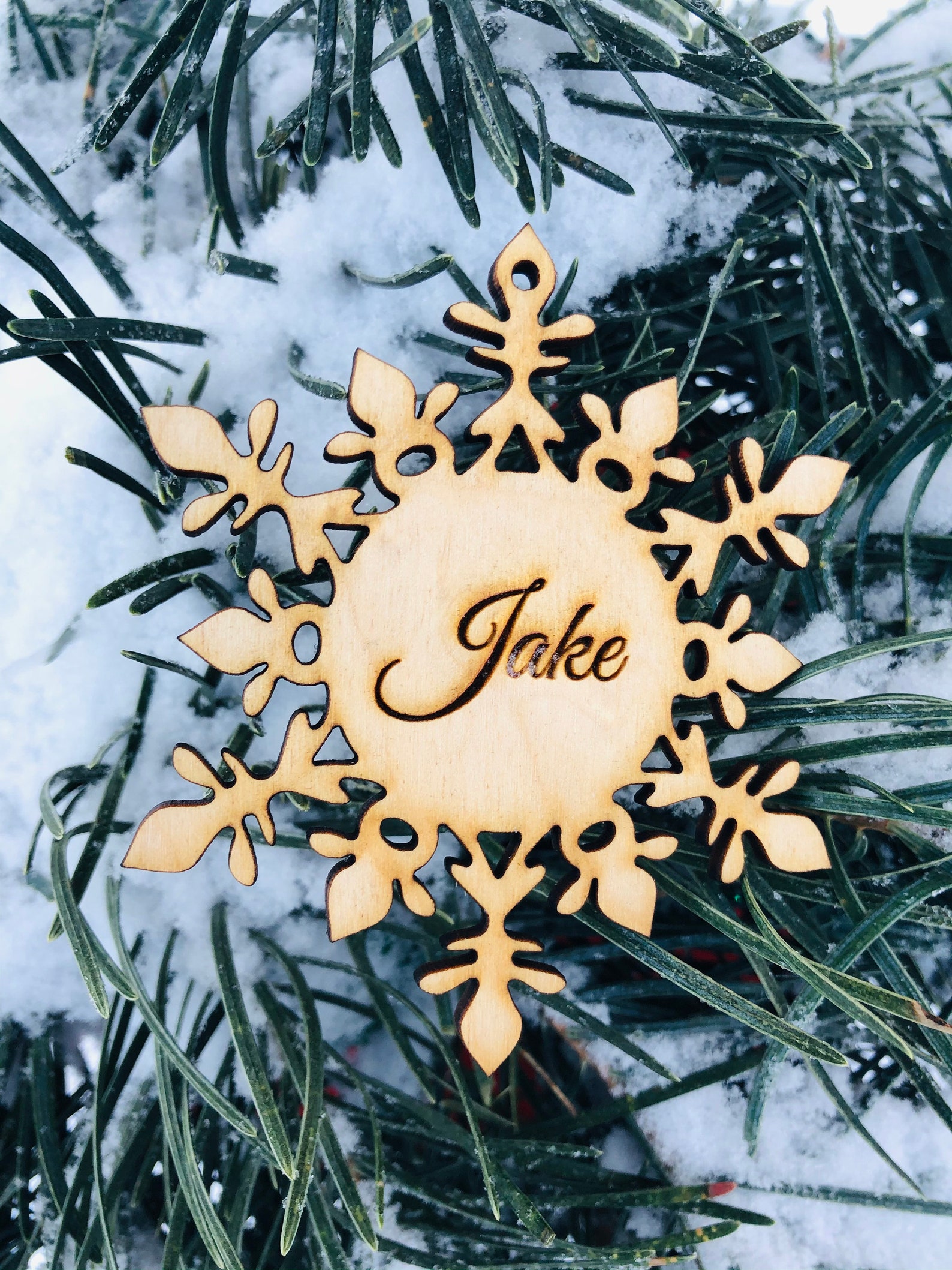 Engraved Names Inside Snowflake, Place Cards, Name Signs,celebration ...