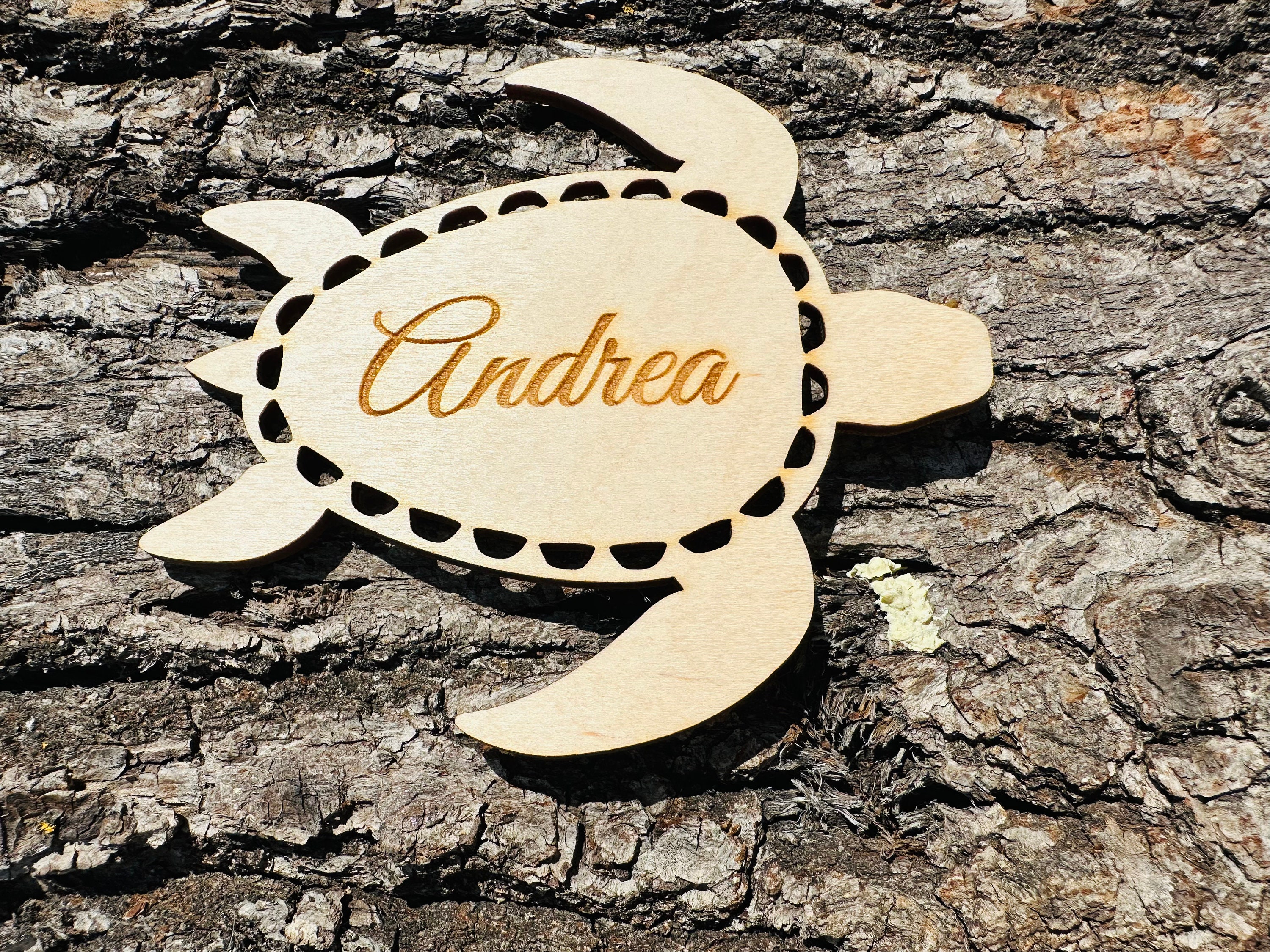 Turtle Place Cards,custom Laser-cut Names,sea,party,decoration,ocean ...