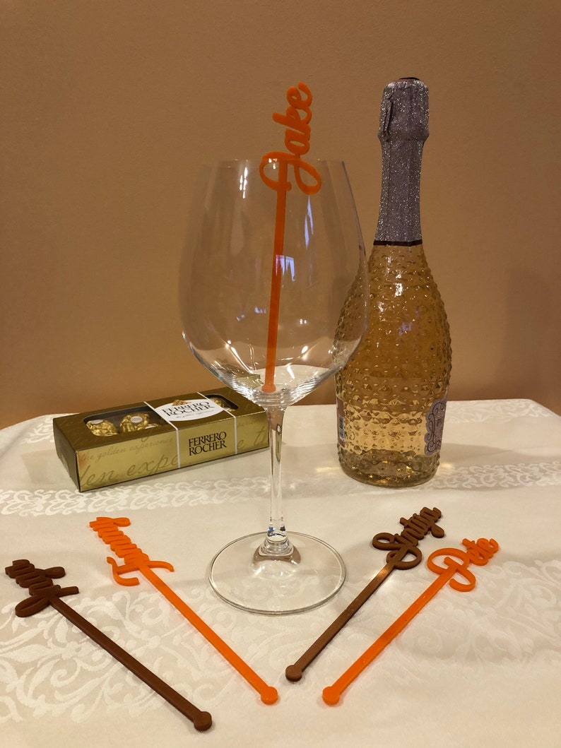 Personalised Drinks Stirrer Wedding Custom Swizzle Sticks | Etsy