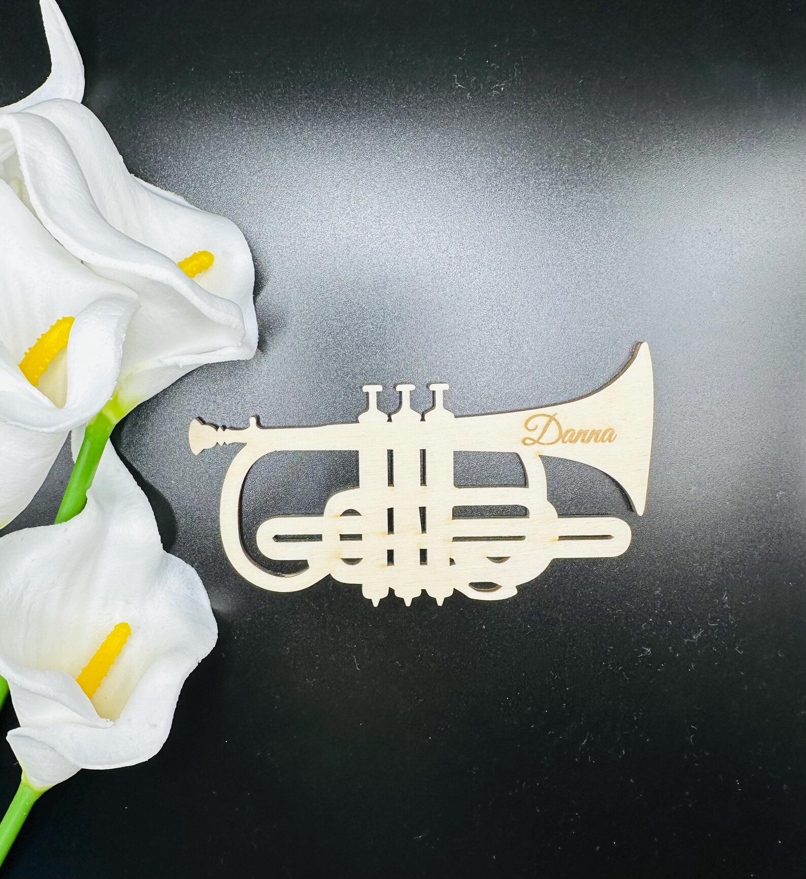 Trumpet Place Cards, Engraved, Party, Celebration, Music, Song, Band ...