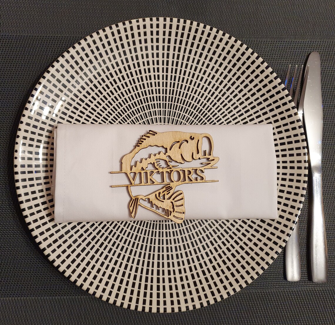 Fish Place Cards, Custom Place Cards, Custom Name Place Card, Gift ...