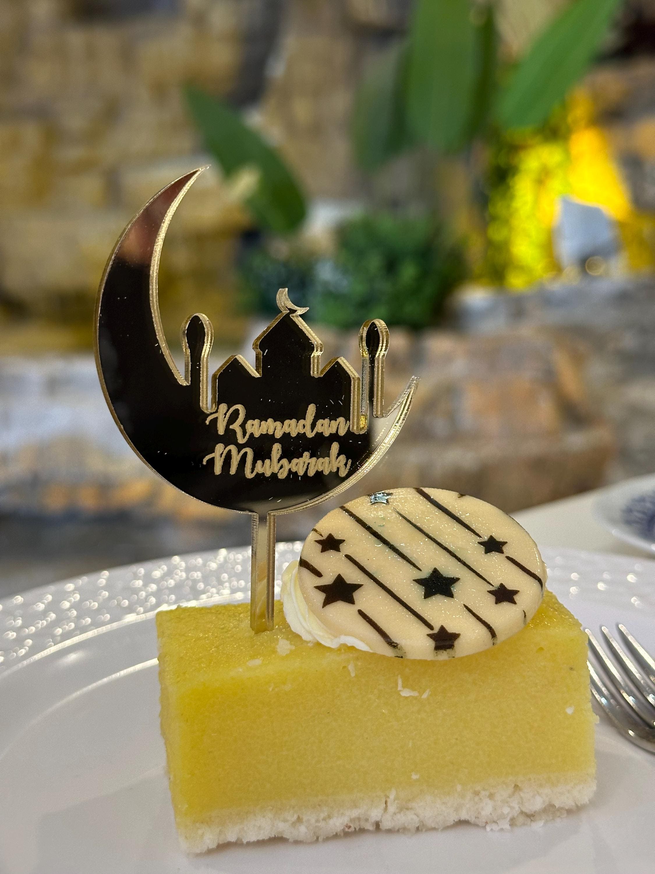 Custom Cake Topper, Eid, Ramadan, Mubarak, Laser Cut, Place Setting ...
